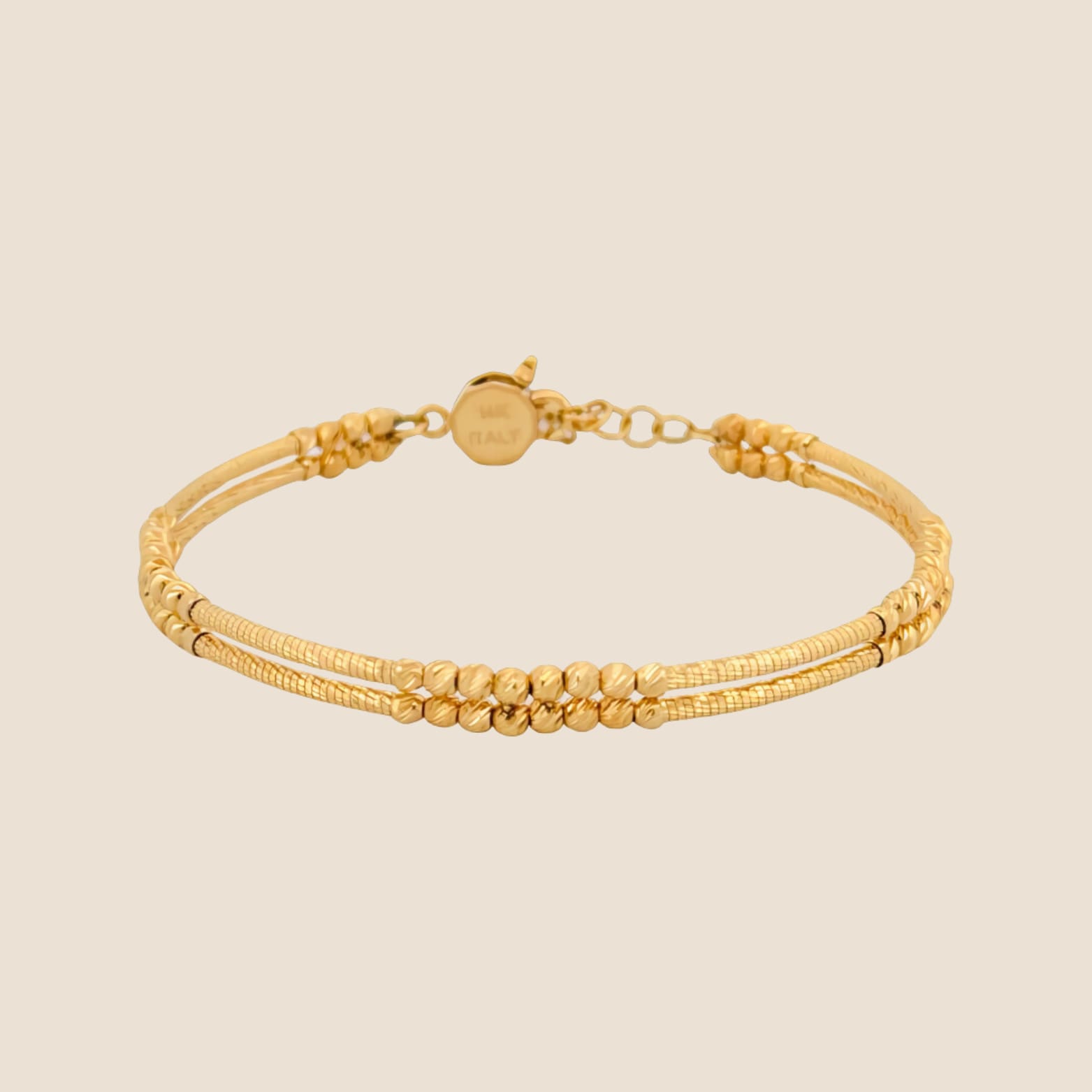 Duo Strand Stone Cut Bracelet – Kinoro