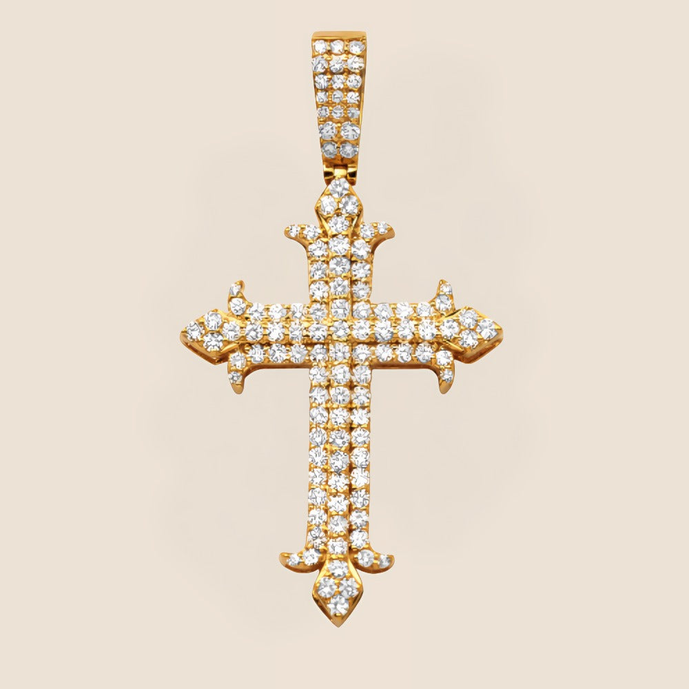 Diamond Fleur De Lis Cross – Kinoro